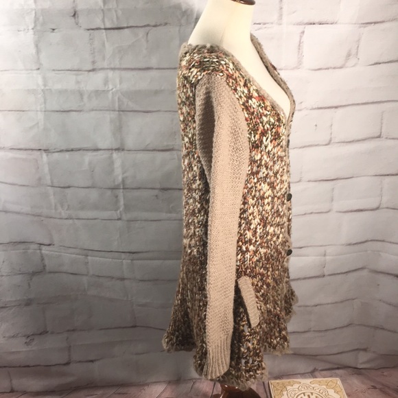 Free People | Sweaters | Free People Chunky Knit Oversized Cardigan ...